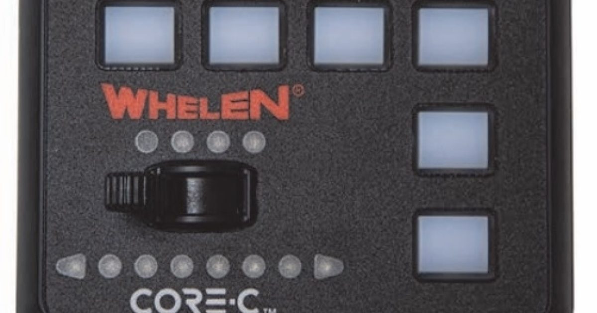 Whelen CenCom Core-C, kontrollpanel, sort | Ferno Mobility